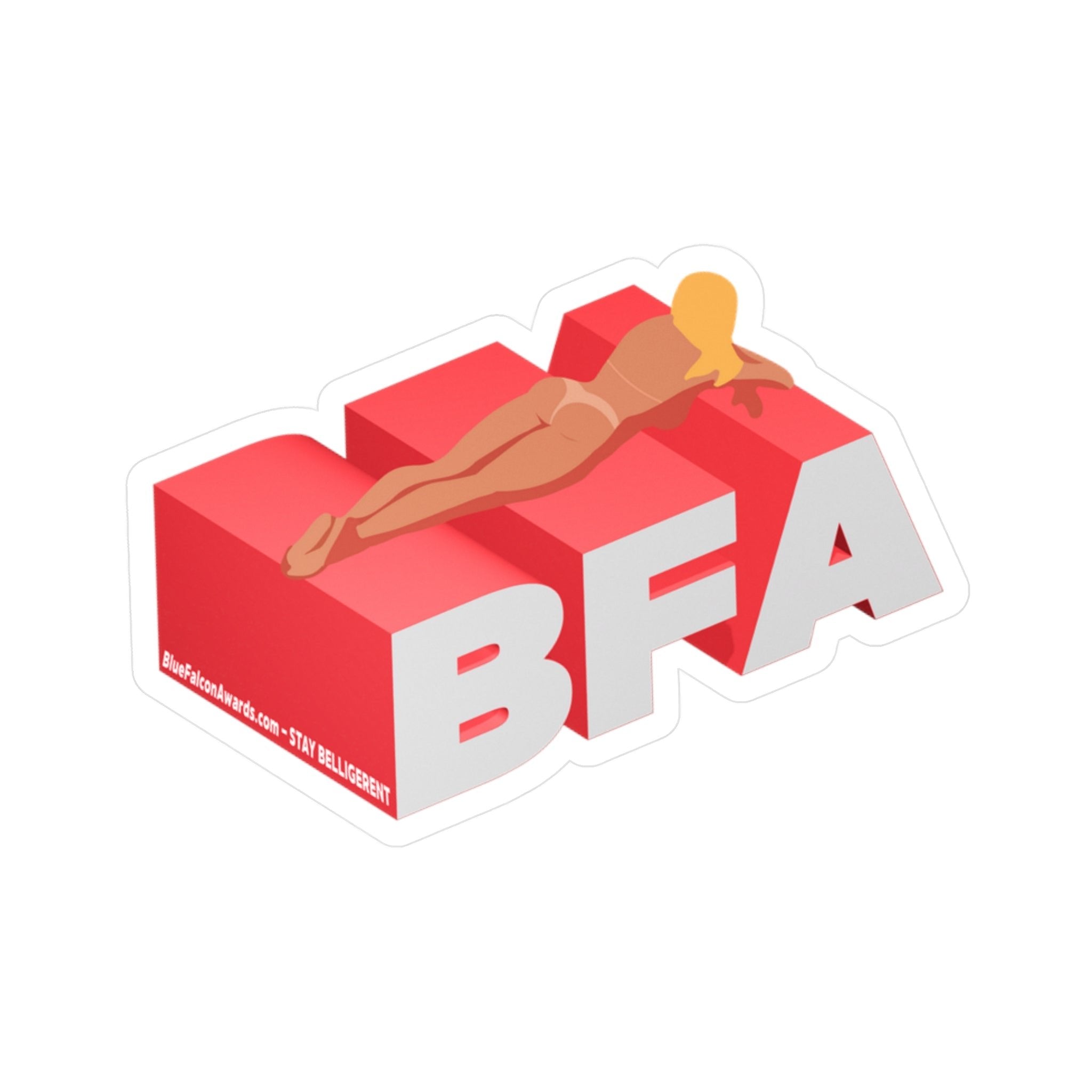 BFA TAN STICKER – Blue Falcon Awards