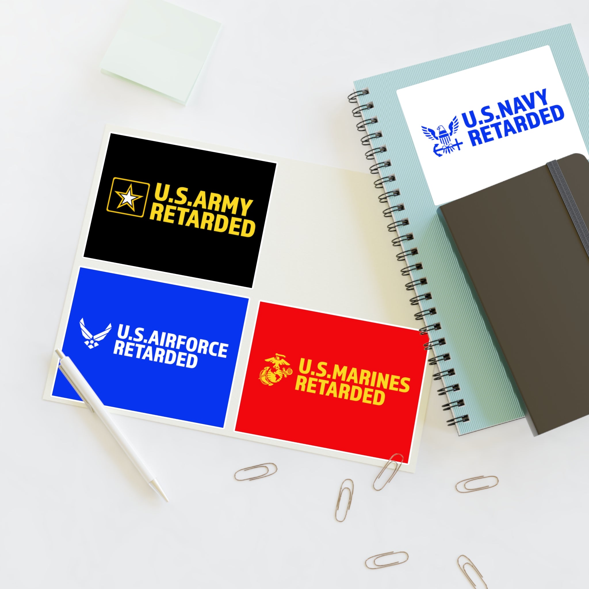 MILITARY RETARDED STICKERS – Blue Falcon Awards