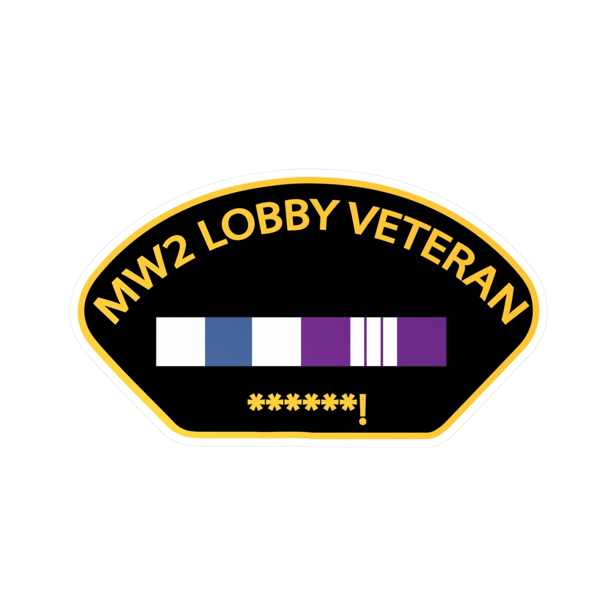 MW2 LOBBY Veteran STICKER – Blue Falcon Awards