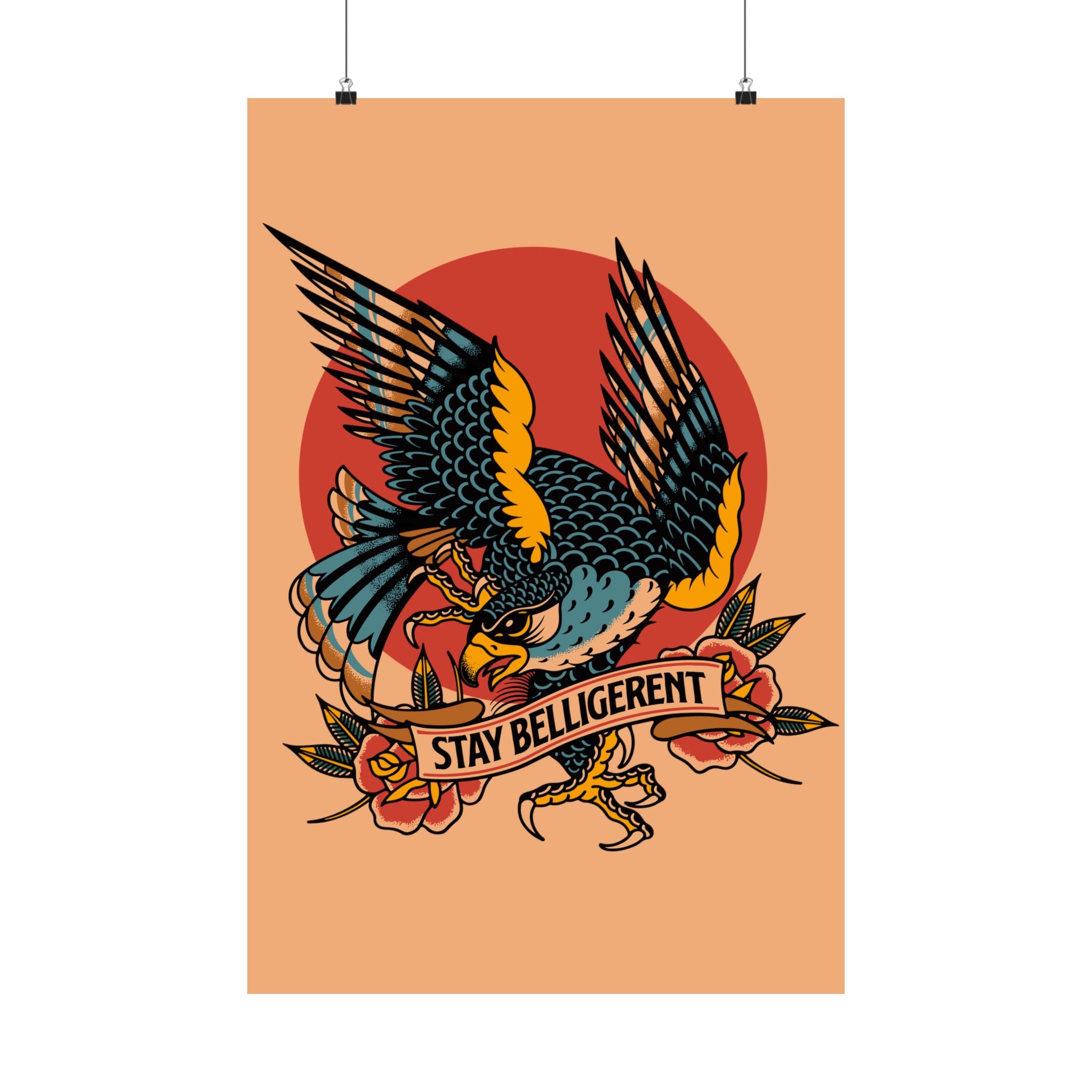 Traditional Falcon Paper Poster – Blue Falcon Awards